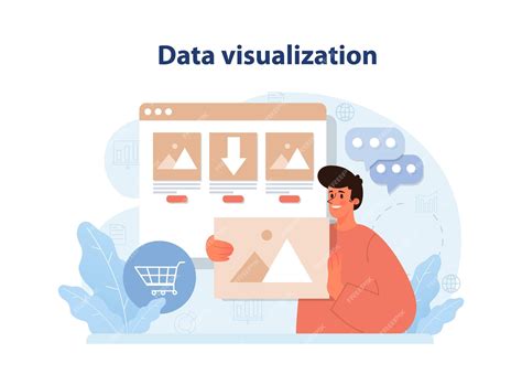 Premium Vector Data Visualization Representation Of Information Using Graphics Charts And