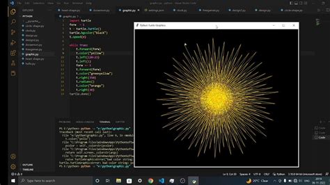 Creat A Sunrise In Python Coding Programming Python Graphicdesign Turtle Youtube