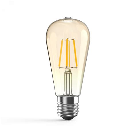 Лампа светодиодная филаментная LED 6 Вт 620 лм 2400К AC185-265В E27 ...
