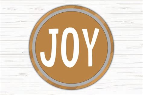 Joy Round Sign Graphic By Craftdesignbulk · Creative Fabrica