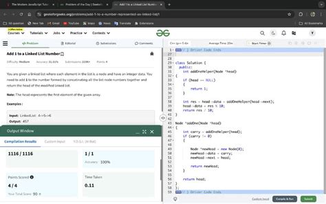 Yuvam Kumar On Linkedin Coding Problemsolving Linkedlists Geeksforgeeks Learningeveryday