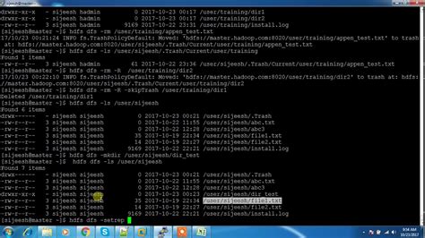 HDFS Commands Count Expunge Rm Setrep Test Stat Touchz YouTube
