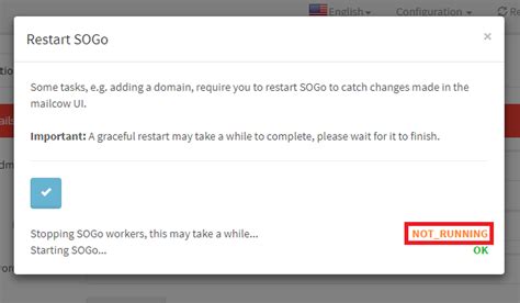 Sogo Not Starting Automatically After Reboot · Issue 431 · Mailcow