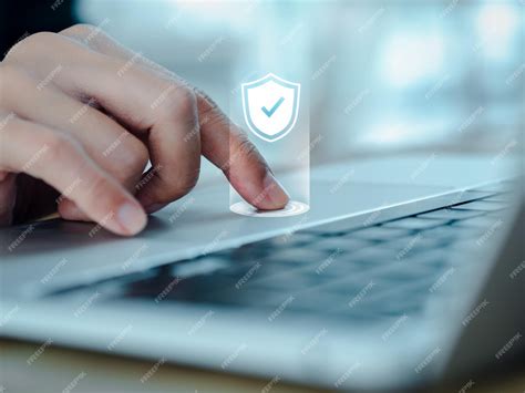 Premium Photo Cyber Secure System Technology Fingerprint Scan Internet Network Security