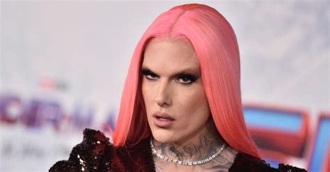 Jeffree Star Exposes His Butt While Laying Across A Bed In Heels Photo