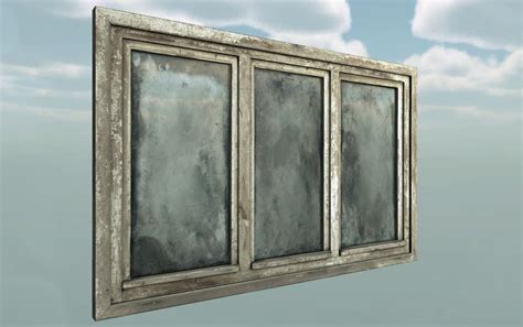 Old Windows D Model Fbx Obj Ds Free D