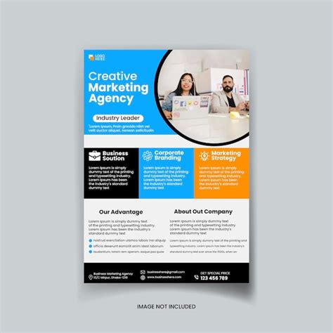 Premium Psd Corporate Business Solution Flyer Design Template