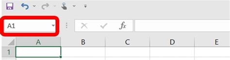 El Cuadro De Nombre En Excel