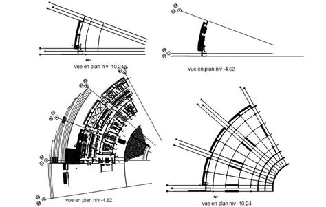 Different Cross Sections Of Stadium With Details In Autocad 2d Drawing Cad File Dwg File Cadbull