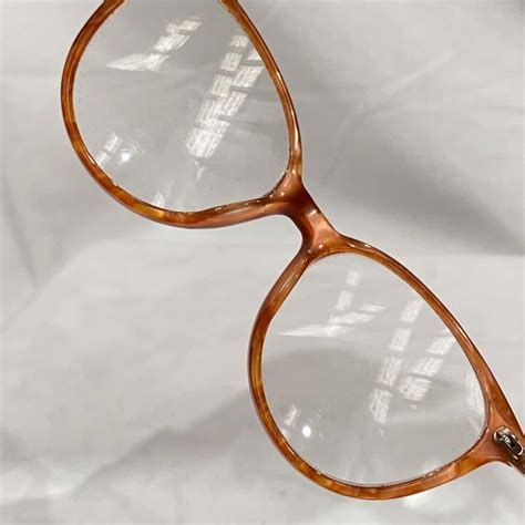 Womens Specsavers Round Eye Glasses Orange And Dark Brown Used Optical