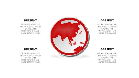 Red And White Globe With The Words Google Slide Theme And Powerpoint Template Slidedocs