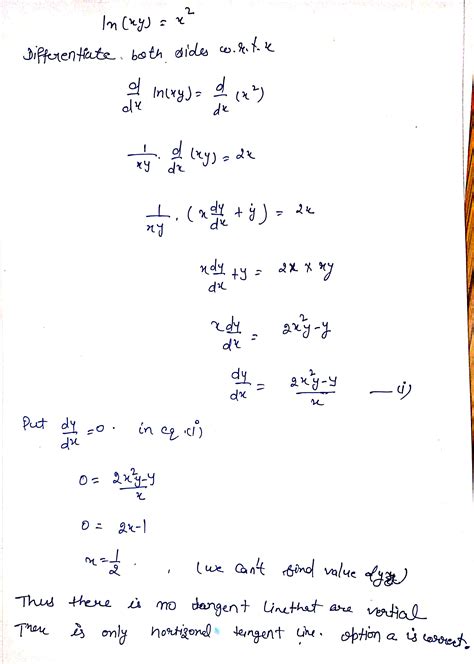 Solved Find All Points On The Curve In Xy X Where The Tangent