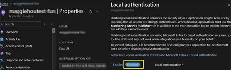 Connect With Application Insights In Not Local Auth Mode Using Opentelemetry Microsoft