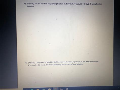 Solved 6 3 Points Using A Truth Table And Directly From Chegg
