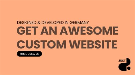 Build A Modern And Custom Website In Html Css And Js By Justampersand Fiverr