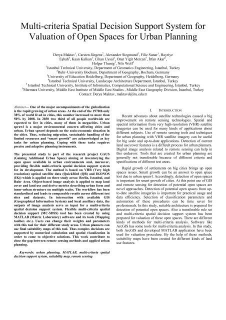Multi Criteria Spatial Decision Support System For Valuation Of Open
