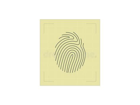 Finger Thumb For Digital Security Fingerprint Vector Stock Vector Illustration Of Biometric