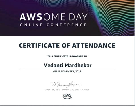 Vedanti Mardhekar On Linkedin Aws Awsservices