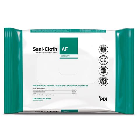 Toallitas Desinfectantes De Superficie Sani Cloth Af Soft Paquete De