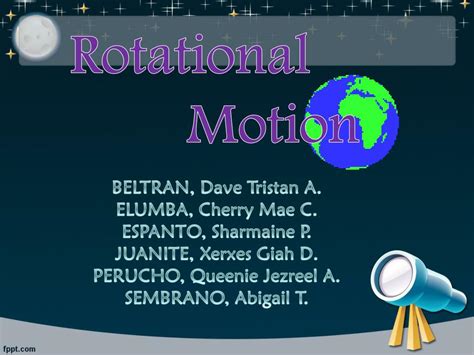 PPT Rotational Motion PowerPoint Presentation Free Download ID