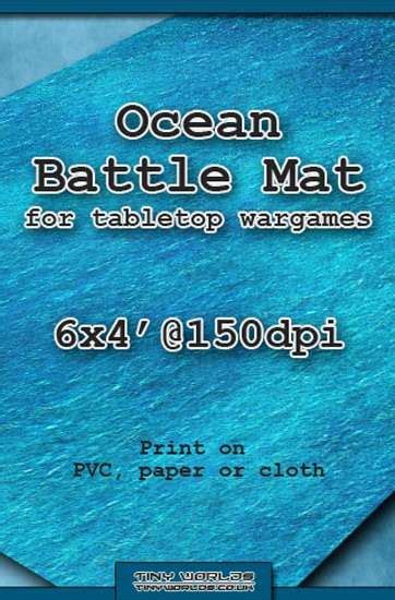 Wargames Battle Mat 6x4 Ocean 071 Tiny Worlds Wargame Vault