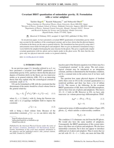 pdf covariant brst quantization of unimodular gravity ii