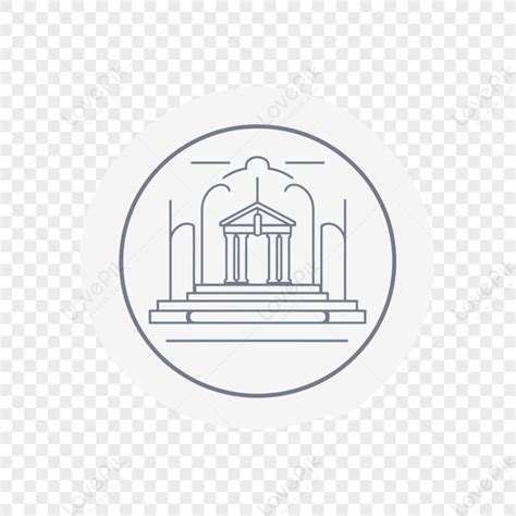 둥근 원형 기념물 기호선 평면 디자인 에드의 기둥 하나 벡터굵은 선앞쪽 Png 일러스트 무료 다운로드 Lovepik