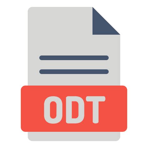 Odt File Generic Flat Icon