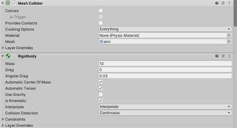 Non Convex Meshcollider W Non Kinematic Rigidbody No Longer