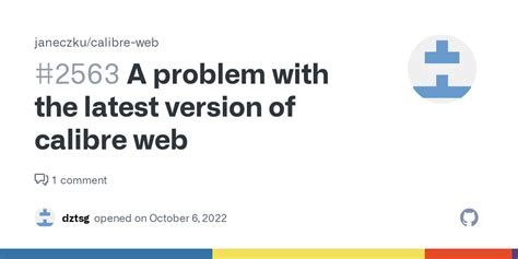 A Problem With The Latest Version Of Calibre Web · Issue 2563