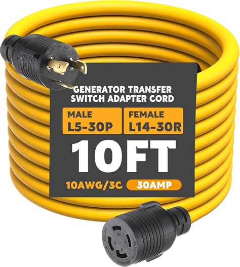 Kanayu 10ft Nema L5 30p To L14 30r Generator Transfer