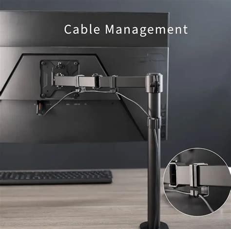 Регульований настільний кронштейн підставка для монітора Vesa 75x75 та 100x100 мм 13 32 дюйми