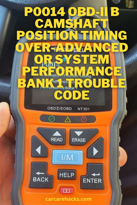 P0017 Obd Ii Crankshaft Position Camshaft Position Correlation Bank 1