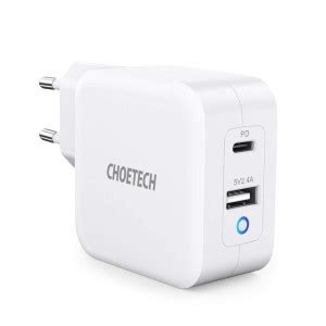 Choetech W Port Pd Charger Gan Tech Usb C Foldable Fast Charging