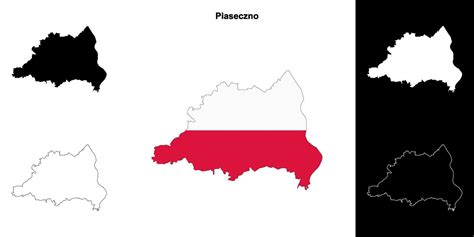 Piaseczno County Outline Map Set 55910986 Vector Art At Vecteezy