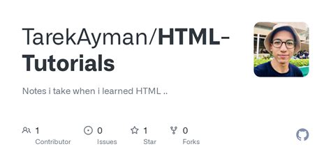 Github Tarekaymanhtml Tutorials Notes I Take When I Learned Html