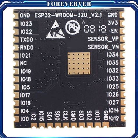 Esp32 Wroom 32u Wireless Wifibluetooth Module Ipex Antenna Fore