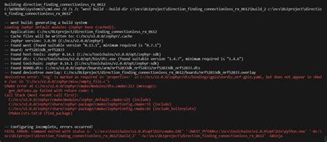 Nrf52833 Has An Error In Buildingflash Direction Finding Connectionless Rx Nordic Qanda