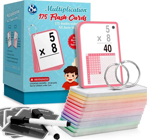 Color Coded Multiplication Flash Cards For 3rd Grade Nepal Ubuy