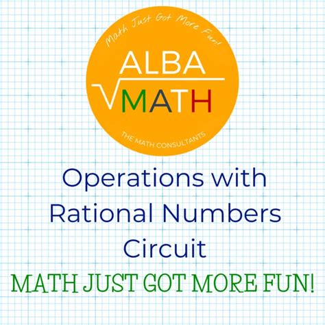 Operations With Rational Numbers Circuit Activity By Alba Math Tpt