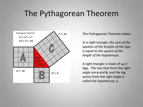 Ppt The Pythagorean Theorem Powerpoint Presentation Free Download
