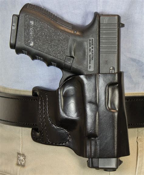 Desantis E Gat Slide Holster Owb Rh Leather S A Hellcat Blk