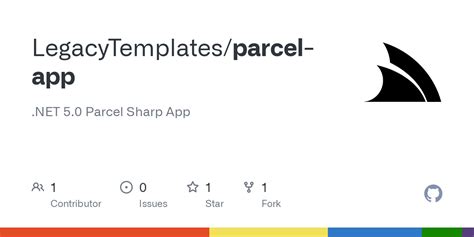 GitHub LegacyTemplates Parcel App NET 5 0 Parcel Sharp App