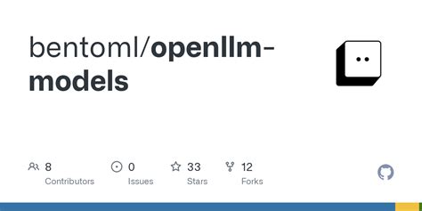 Github Bentomlopenllm Models