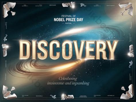 Discovery Poster Featuring Formal Design And Elegant Typography Psd