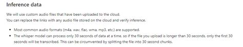 Azure Ml Model Catalog Whisper Large Endpoint Response Shortened