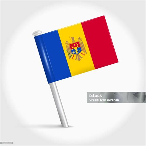 몰도바 지도 핀 플래그입니다 3d 현실적인 벡터 일러스트 레이 션 3차원 형태에 대한 스톡 벡터 아트 및 기타 이미지 3차원 형태 각도 그라데이션 Istock