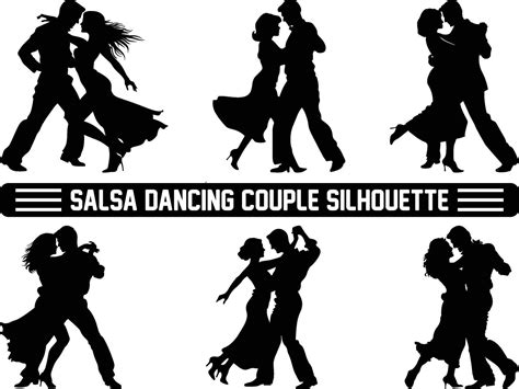 Salsa Dancing Couple Silhouette Silhouettes Of People Dancing Salsa