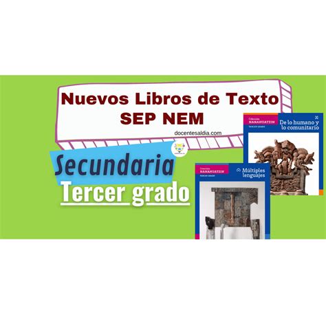 Libros De Texto Sep Nem Secundaria Primer Grado