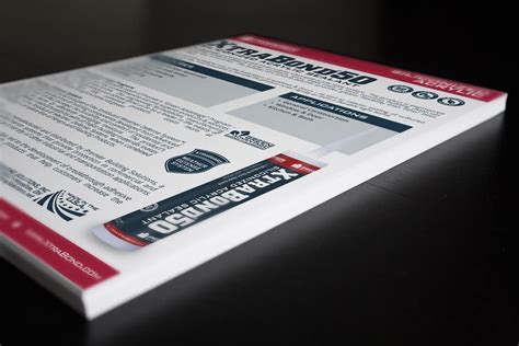 Graphic Design Print Product Technical Data Sheets Template